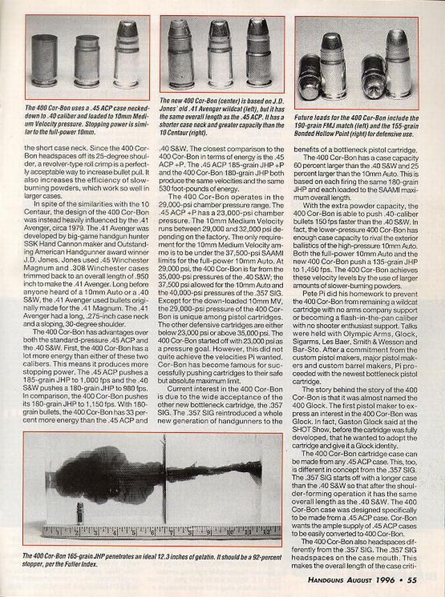 Need reload data for 400 CorBon | 1911Forum