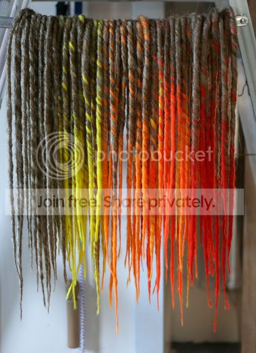 Flame colored dreads! - Hair Extensions Forum