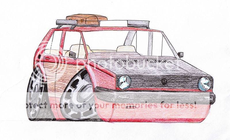 View topic: would you like a cartoon of your car? – The Mk1 Golf Owners ...